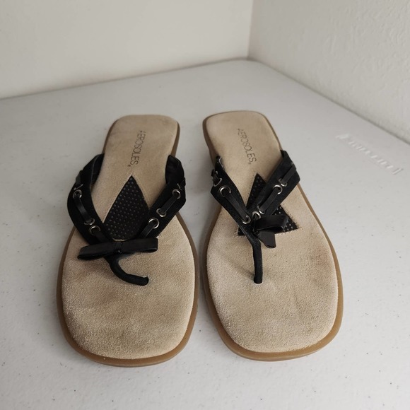 AEROSOLES | Shoes | Aerosoles Coil Rotten Low Wedge Slip On Thong ...